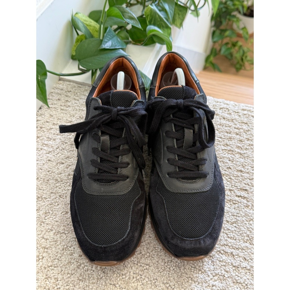 John Varvatos | Shoes | John Varvatos Portugal Black Leather Suede Mesh ...